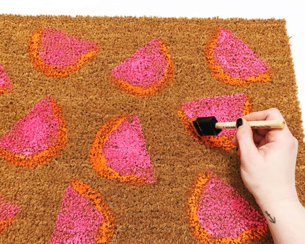 Easy DIY Home Decor Project: Grapefruit Slice Doormat Tutorial ...