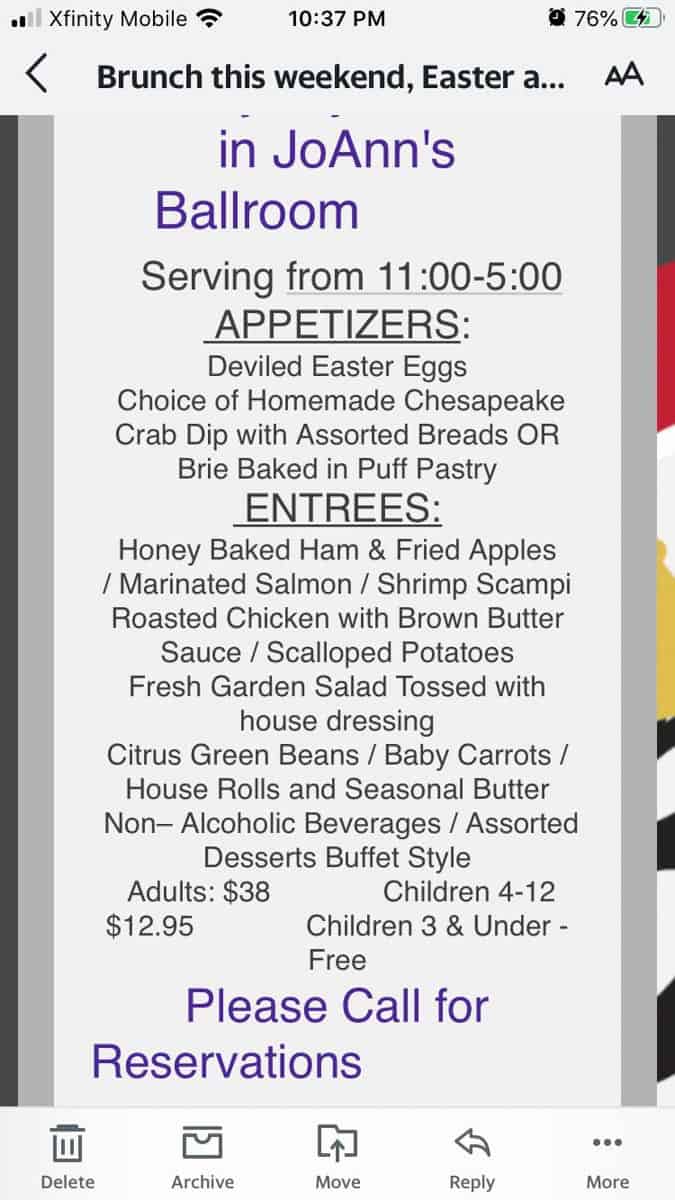 Where To Get Easter Dinner in Frederick Md (2022) - Housewives of ...