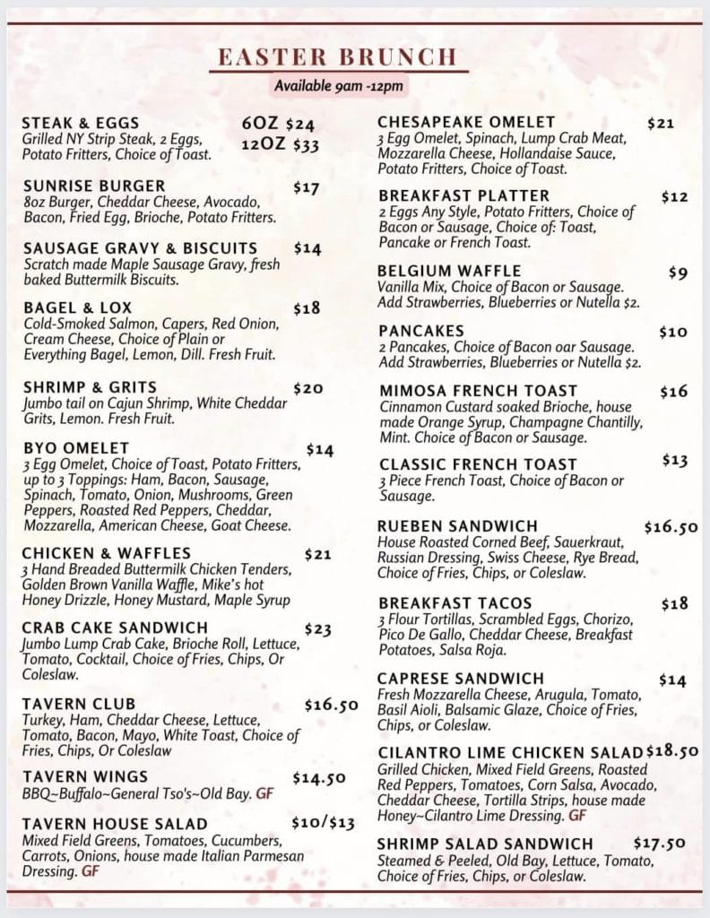 Where To Get Easter Dinner in Frederick Md (2024) - Housewives of ...
